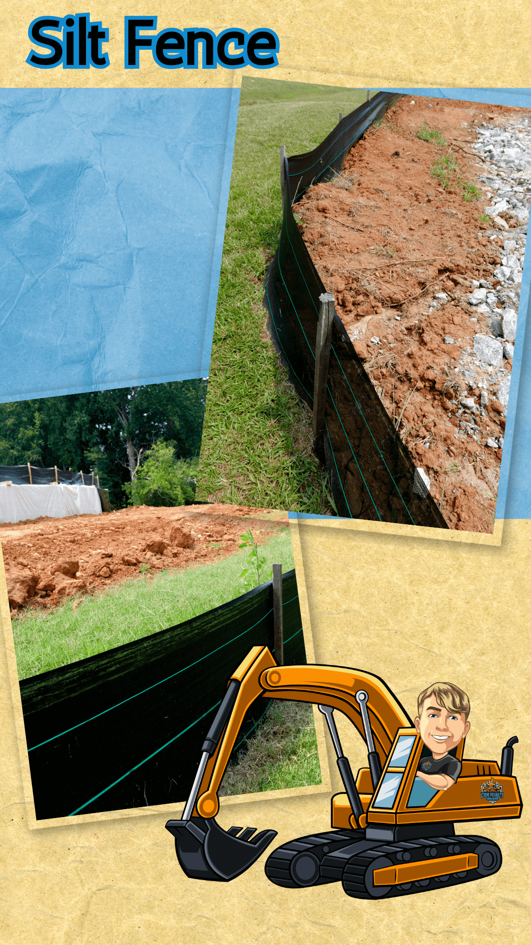 Silt Fence - XTREME POSSIBILITY GRADING and MORE